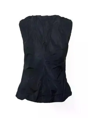 D&G PREOWNED D&g Ruched Zip-up Top