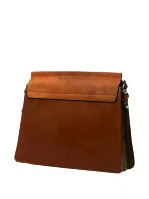 Chloé 2017 Medium Calfskin And Suede Faye Crossbody Bag - Brown
