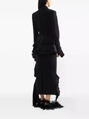 Erdem Embroidered Ruffled Blazer