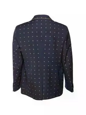 Gucci Double G Jacquard Blazer - Blue