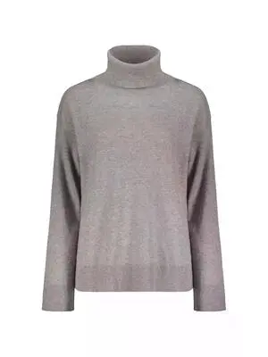 MOORER Ribbed-knit Roll-neck Sweater - Grey