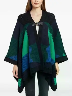 LOUIS VUITTON Crochet Knit Cape - Green
