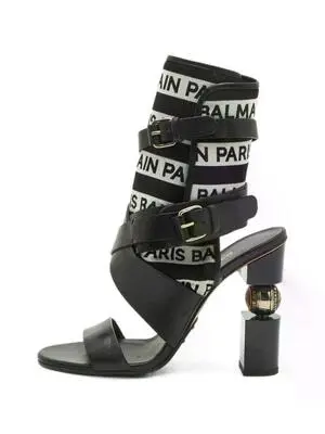 Burberry Logo-print Buckle-fastening Sandals - Black