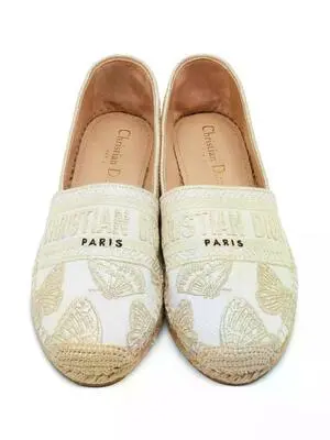Dior Granville Embroidered Canvas Espadrilles