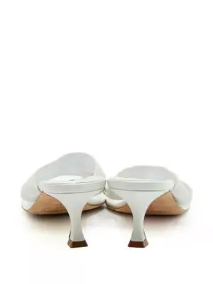 Manolo Blahnik Susa Cut-out Thong Sandals - White