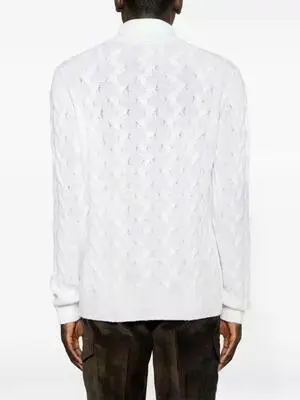 GRAN SASSO Cable-knit Roll-neck Sweater