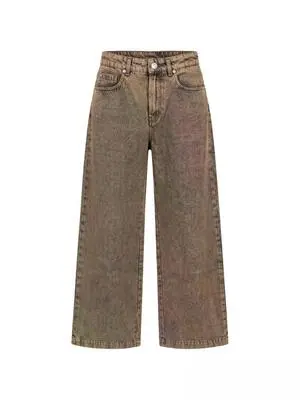 MOORER Acid-wash Wide-leg Jeans - Neutrals