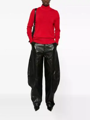 Pinko High-neck Logo Patch Sweater