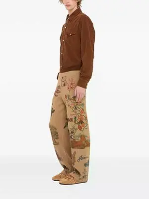 Alanui The Decade Graphic-print Trousers