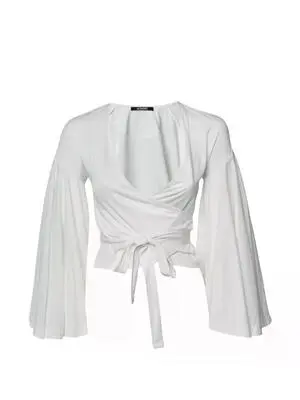 Jacquemus Le Cache Cœur Ventadou Wrap Top - White