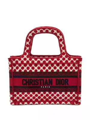 Dior Mini Dioramour Book Tote Bag - Red