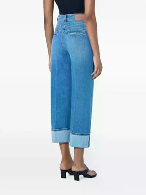 Sportmax Cropped Turned-up Jeans