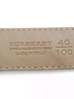 Burberry Nova Check Logo Plaque Belt