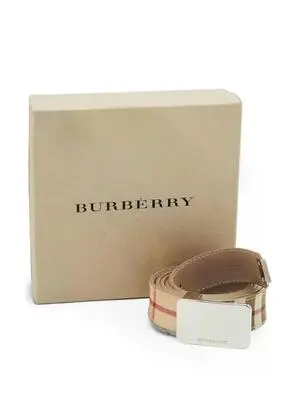 Burberry Nova Check Logo Plaque Belt