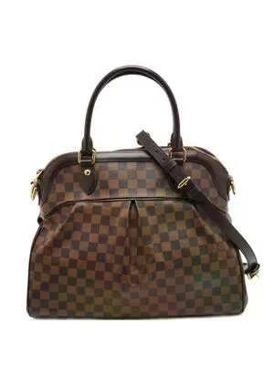 LOUIS VUITTON 2009 Gm Damier Ebene Trevi Tote Bag - Brown