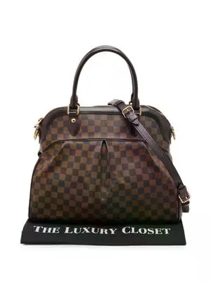 LOUIS VUITTON 2009 Gm Damier Ebene Trevi Tote Bag