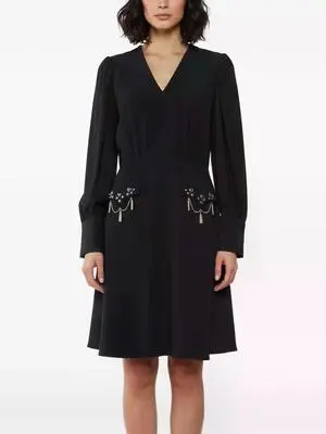 LOUIS VUITTON Puff-sleeve Mini Dress - Black