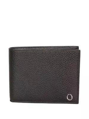 Orciani Micron Logo-plaque Bifold Wallet - Black