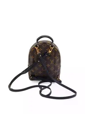 LOUIS VUITTON 2015 Mini Palm Springs Monogram Backpack - Brown