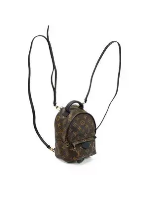 LOUIS VUITTON 2015 Mini Palm Springs Monogram Backpack - Brown