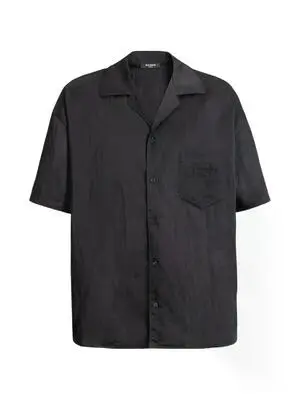 Balmain Paris Shirt In Textured Nylon - Black