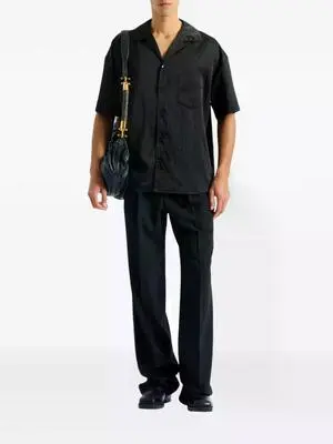 Balmain Paris Shirt In Textured Nylon
