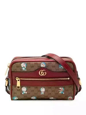 Gucci 2000-2015 Mini Gg Supreme Doraemon Camera Bag Crossbody Bag