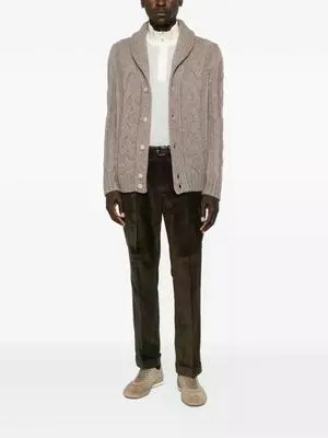 GRAN SASSO Half-zip Wool Sweater - Neutrals