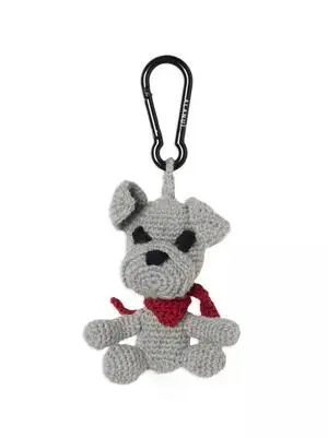 Alanui Coco Amigurumi Crochet Keyring - Grey