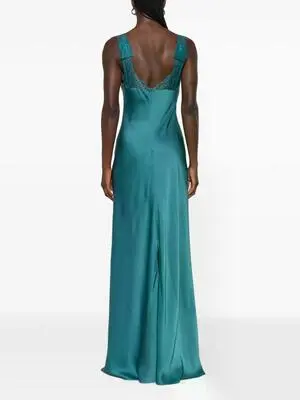 FORTE_FORTE Lace-trim Maxi Dress