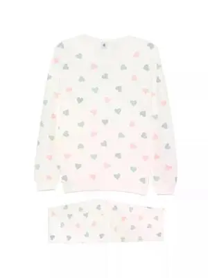 Petit Bateau Heart-pattern Pajamas