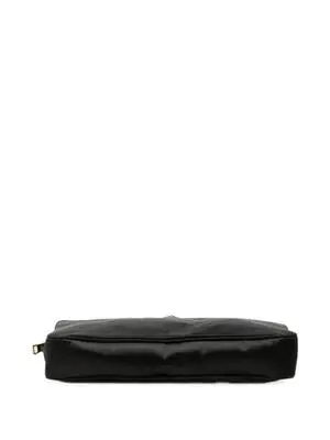 Prada 2013-2026 Satin Multi Zip Pouch Clutch Bag