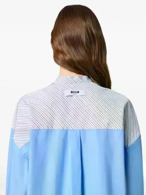 MSGM Paneled Cotton Shirt