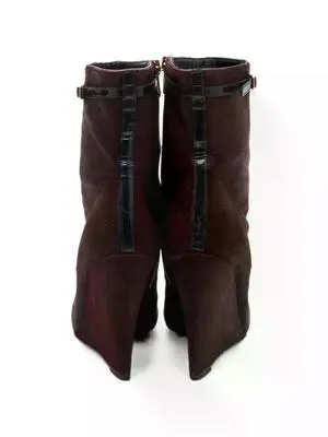 LOUIS VUITTON Pointed-toe Wedge Ankle Boots