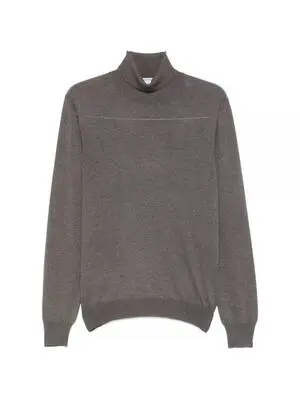 GRAN SASSO Roll-neck Wool Sweater - Grey