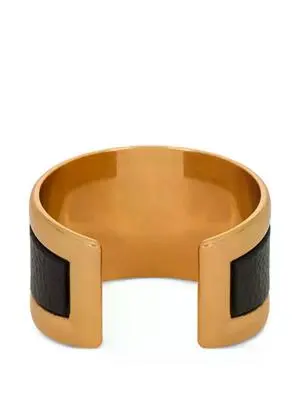 Balmain Anthem Bracelet In Brass And Resin - Black