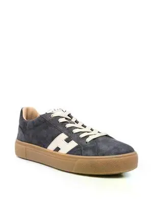 Hogan Suede Logo Patch Sneakers