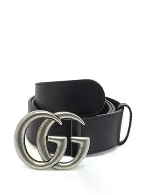 Gucci Gg Marmont Buckle Belt - Black