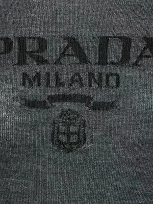 Prada Logo Crew Neck Knit