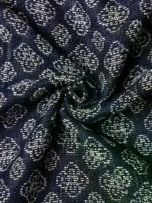 HACKETT LONDON Tile-patterned Fringed Scarf