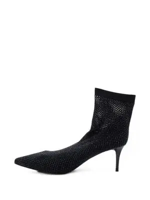 LE SILLA Gilda Crystal-embellished Boots - Black