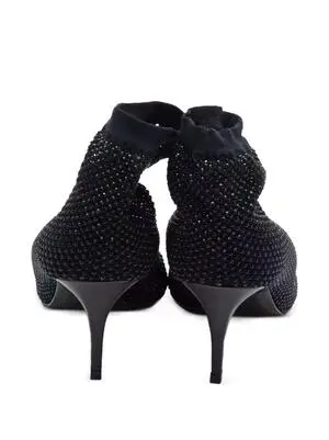 LE SILLA Gilda Crystal-embellished Stretch Boots