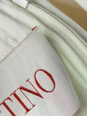 Valentino Garavani Cream Rose Appliqué Midi Dress