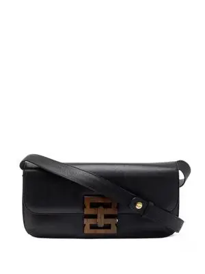 FERRAGAMO Flap Shoulder Bag - Black