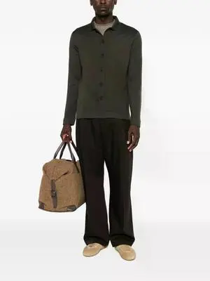 GRAN SASSO Virgin Wool Button-up Cardigan - Grey