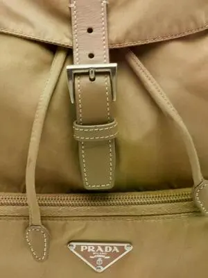 Prada Logo-detail Drawstring Backpack