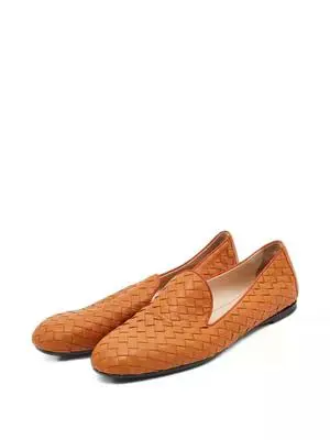 Bottega Veneta Intrecciato Round-toe Loafers
