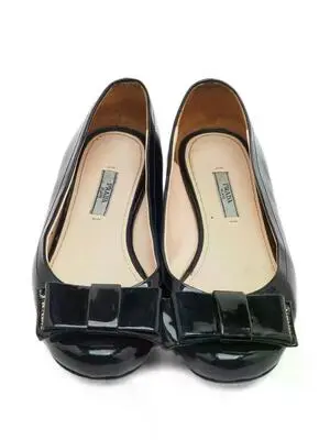 Prada Bow-detail Ballet Flats