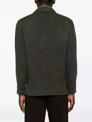 GRAN SASSO Herringbone-weave Wool Jacket