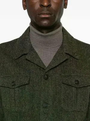 GRAN SASSO Herringbone-weave Wool Jacket